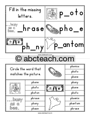 My Book of Digraph ph Words | abcteach